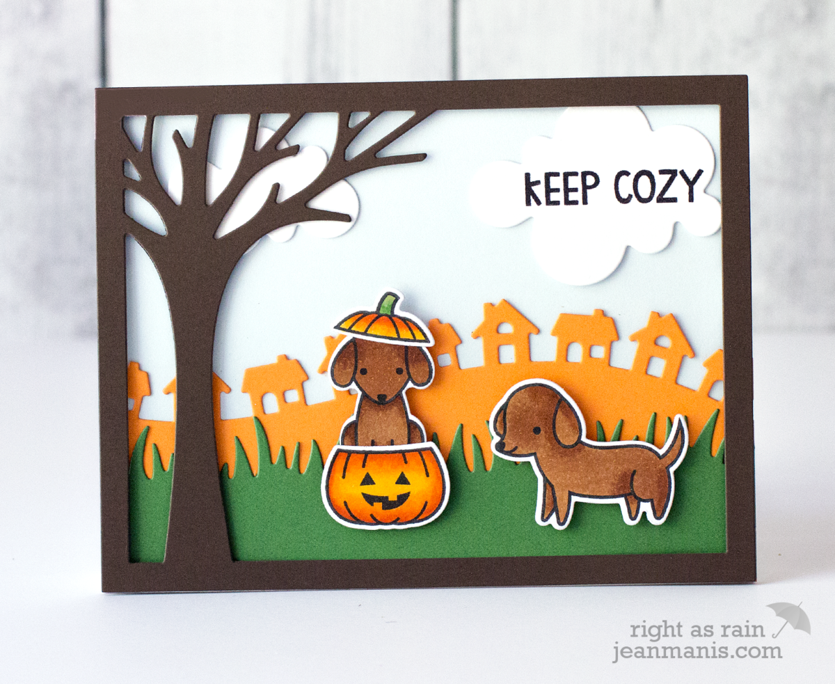 Lawn Fawn Fall Scene - Right as Rain