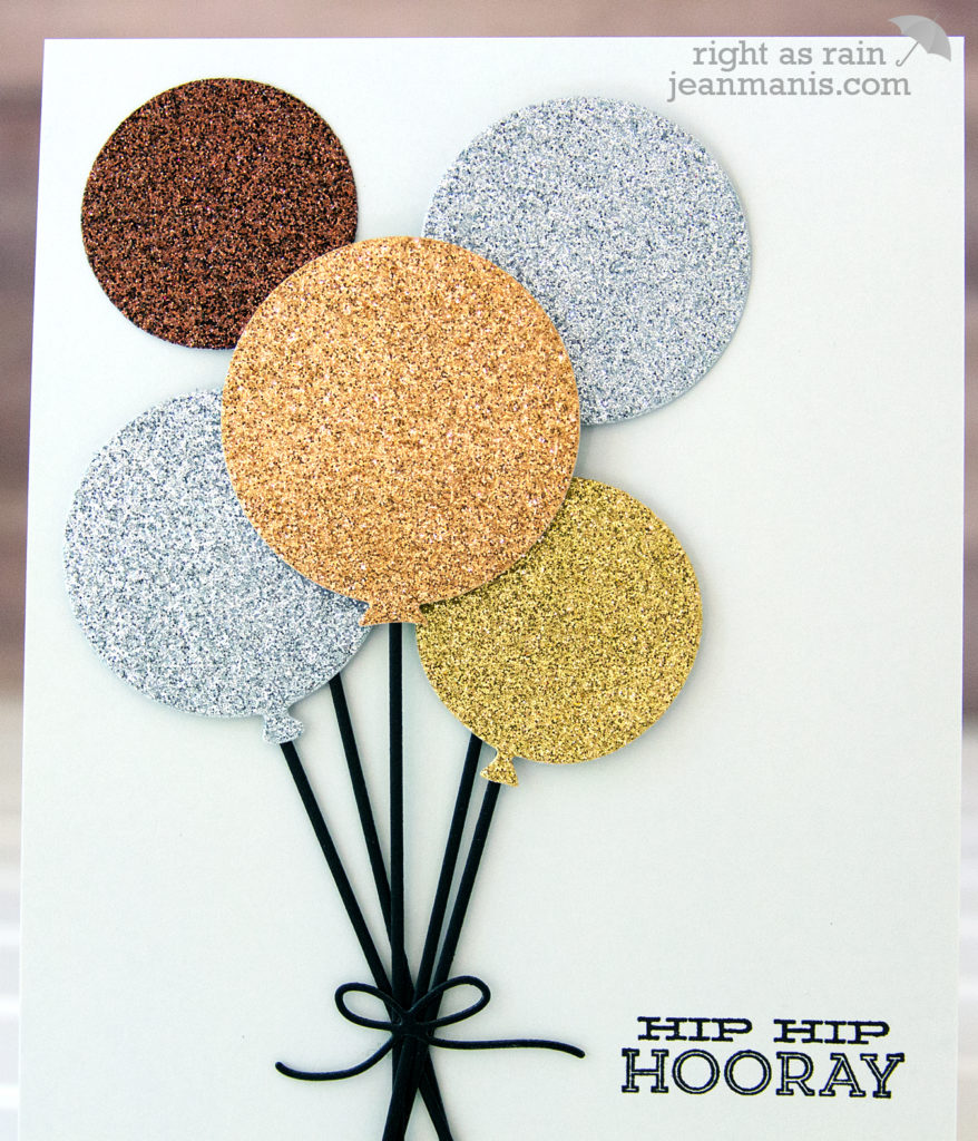 Hip Hip Hooray – Glitter Balloon Die-Cuts - Right as Rain