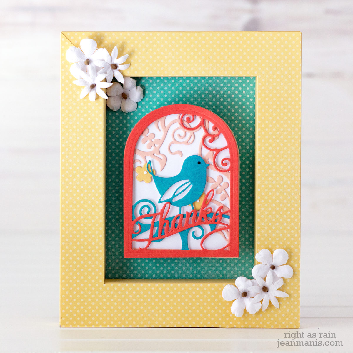 Spellbinders Blog Hop – Shadowbox Collection by Becca Feeken - Right as Rain