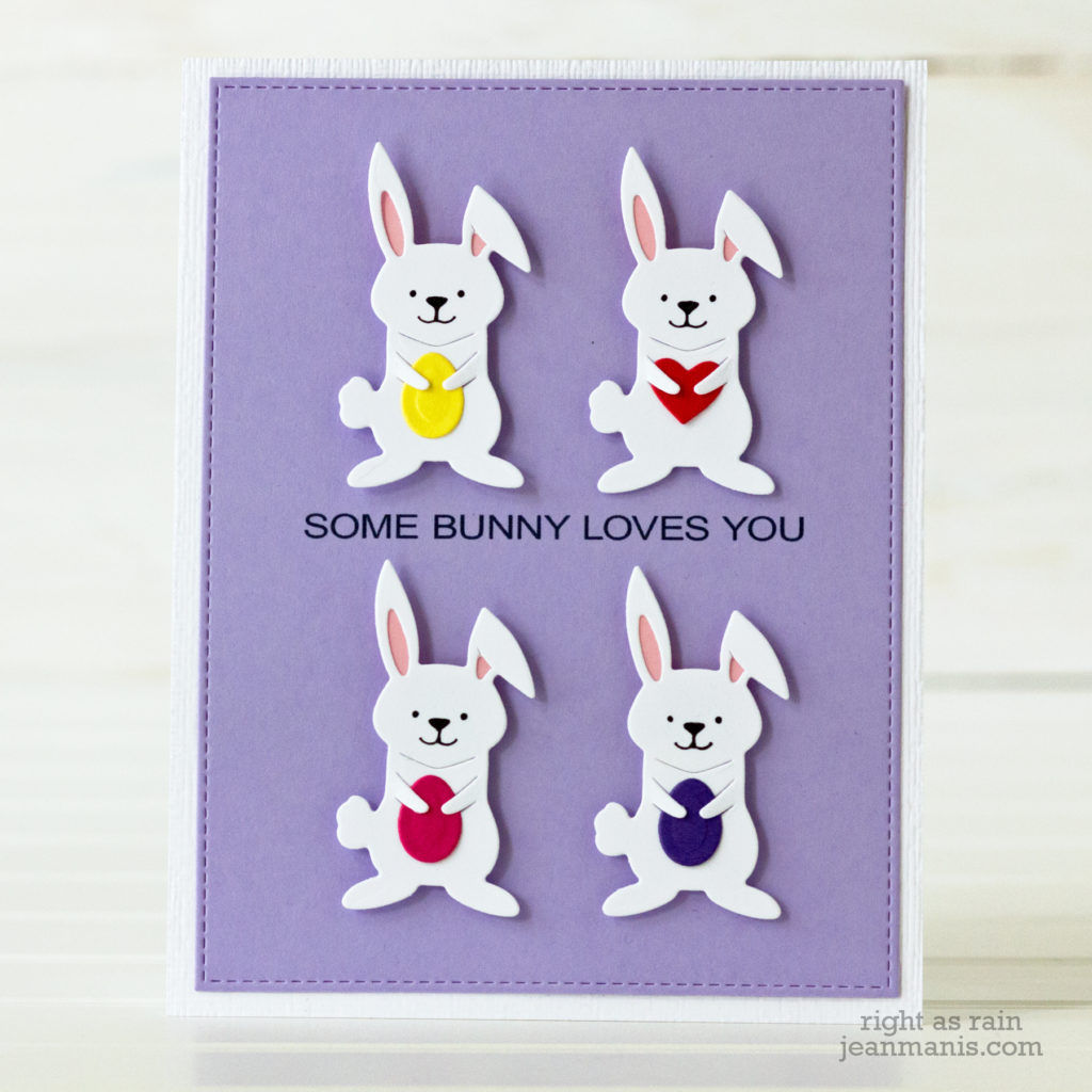 Some Bunny Loves You – Die-cut Easter Card - Right as Rain