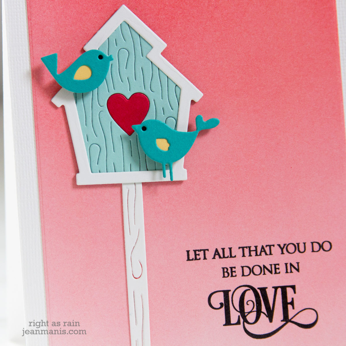 Penny Black Birdhouse Valentine - Right as Rain