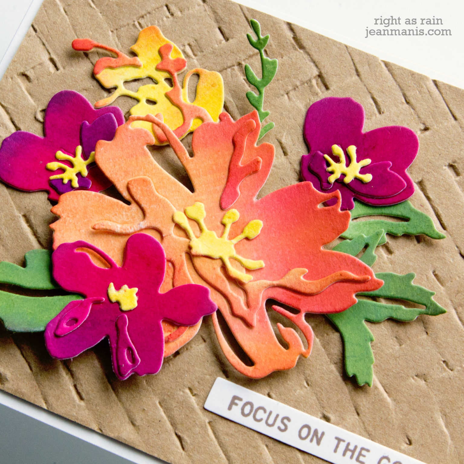 Tim Holtz BrushStroke Flowers - Right as Rain