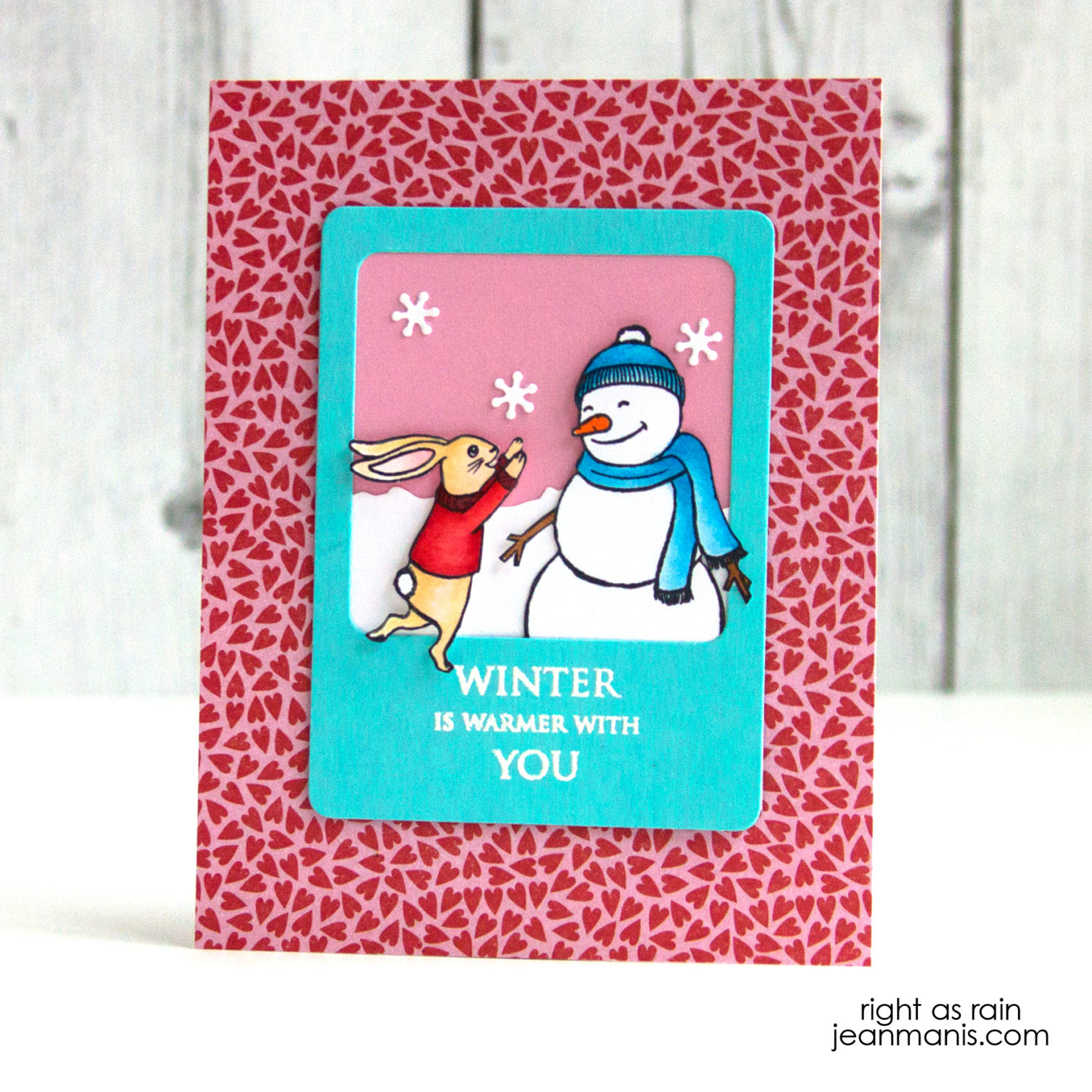 Penny Black Winter-Themed Friendship Card - Right as Rain