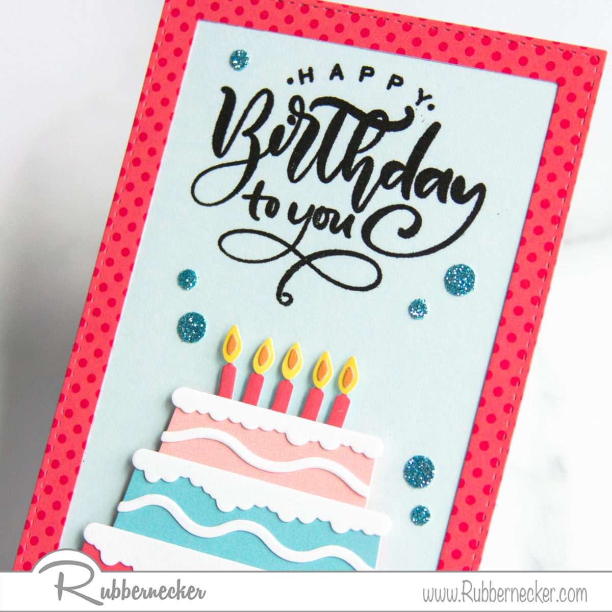 Rubbernecker | Mini Slimline Die-cut Birthday Card - Right as Rain