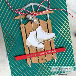 Spellbinders | Foiled Background Winter Sled - Right as Rain