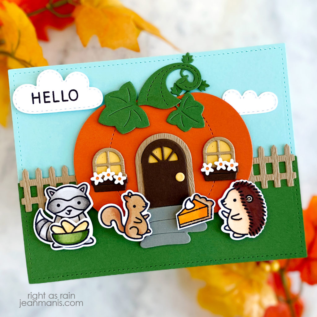 Lawn Fawn | Pumpkin House Hello - Right as Rain