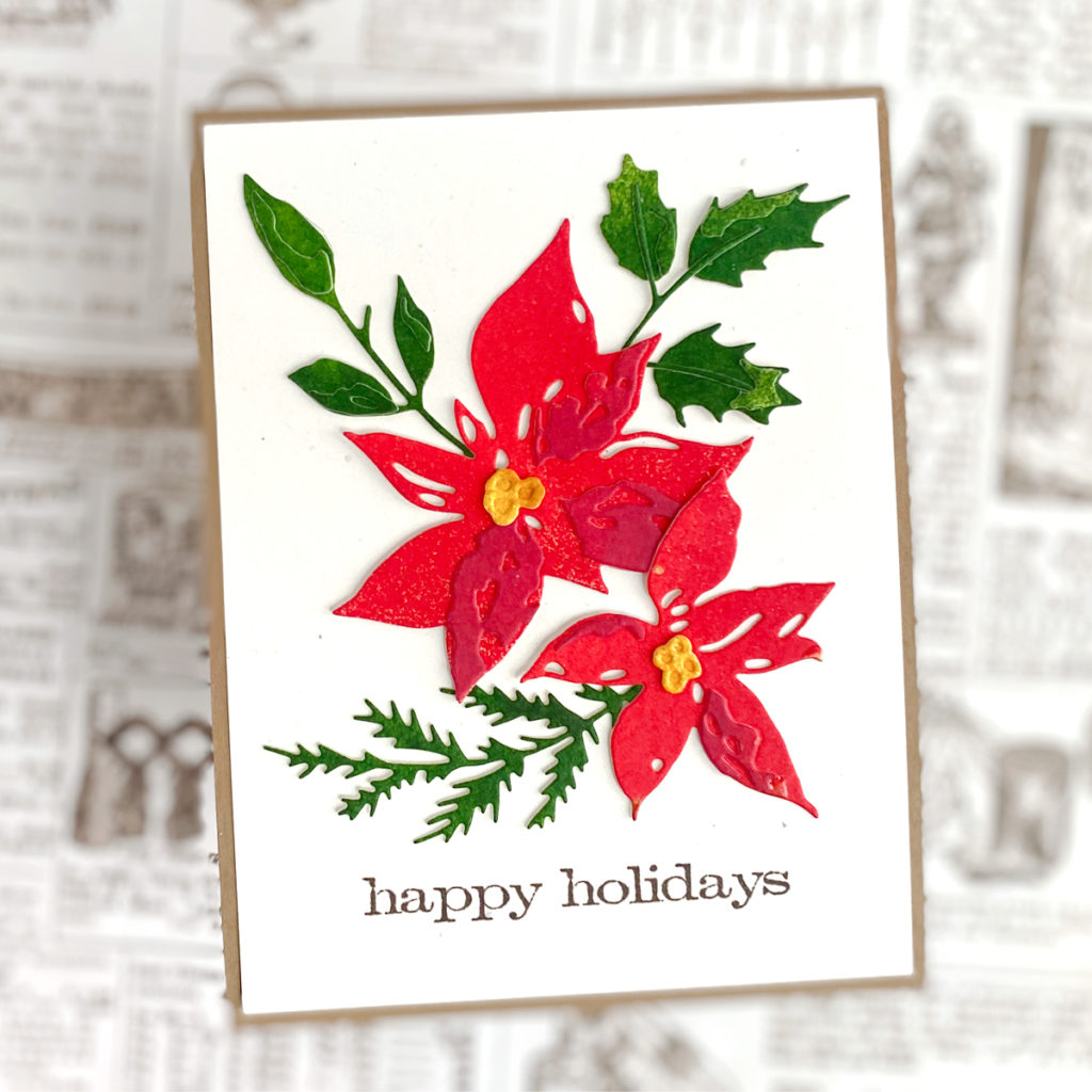 Tim Holtz | Mixed Media Poinsettias - Right as Rain