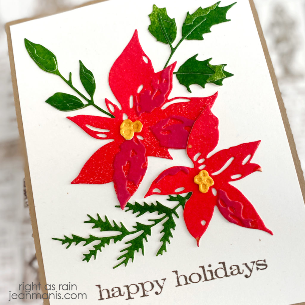 Tim Holtz | Mixed Media Poinsettias - Right as Rain