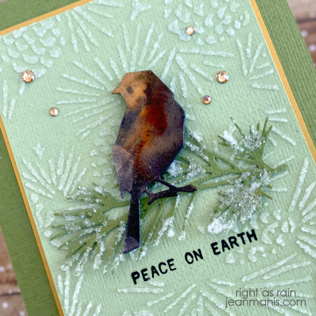 Tim Holtz | Mixed Media Holiday Card - Right as Rain