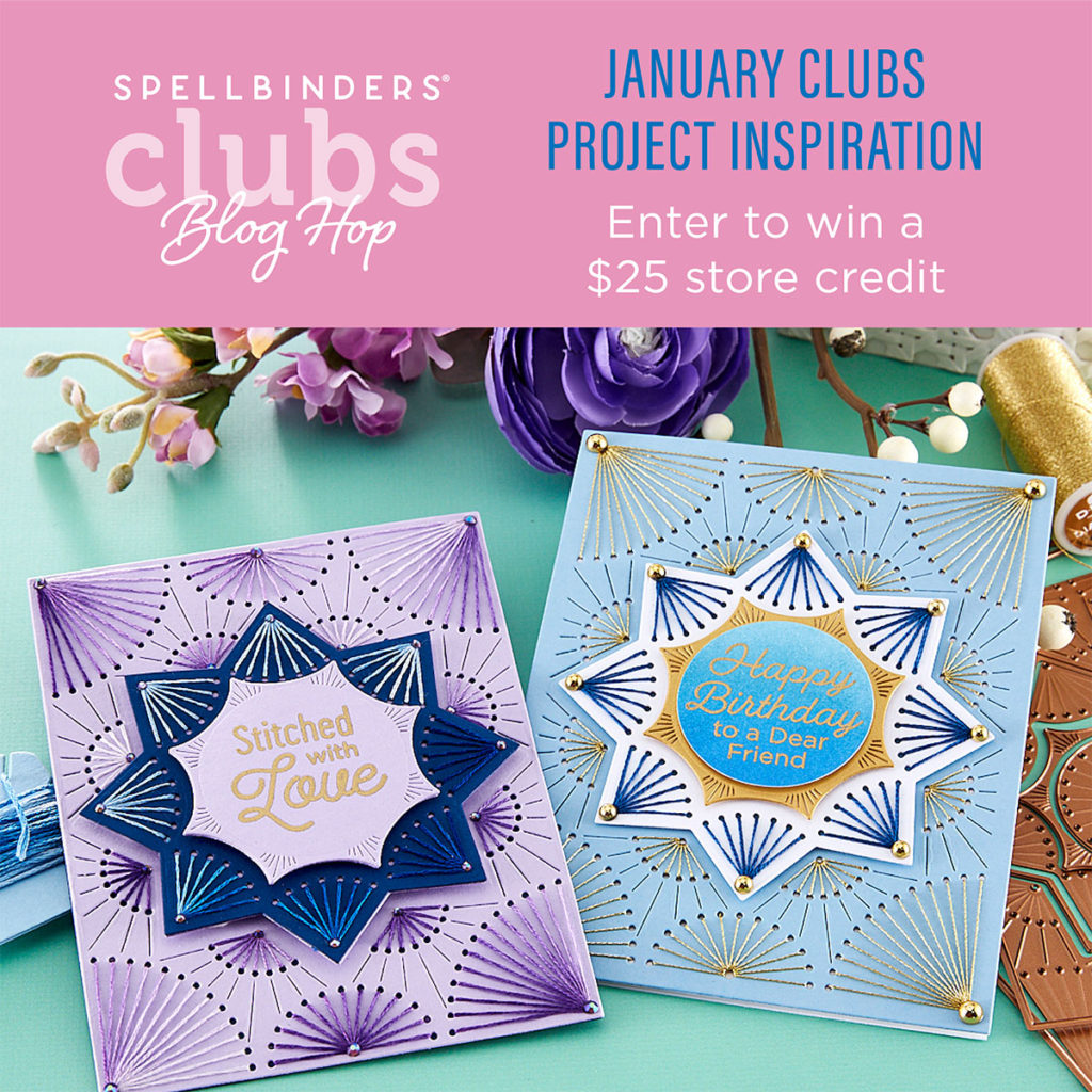 Spellbinders | January 2023 Clubs Inspiration Blog Hop - Right as Rain