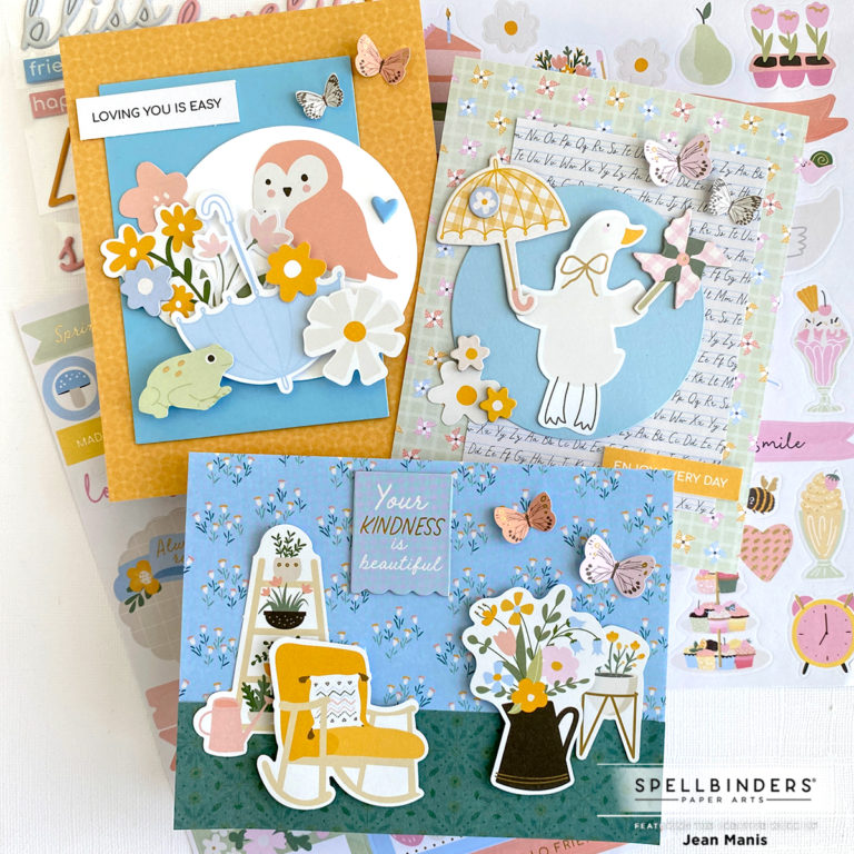Spellbinders | February 2023 Quick & Easy Card Kit - Right as Rain