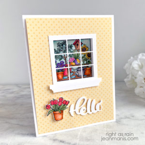 Art Impressions | Watercolored Blooming Window - Right as Rain