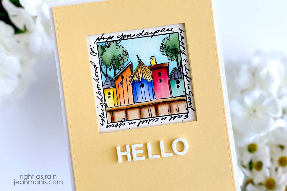 Art Impressions | Charming Birdhouse Neighborhood - Right as Rain