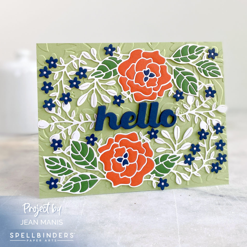 Spellbinders | Build a Card Hello - Right as Rain