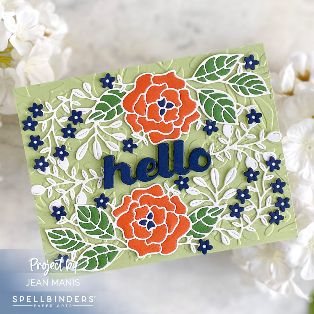 Spellbinders | Build a Card Hello - Right as Rain
