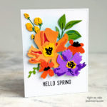 Tim Holtz Spring Die-Cut Flowers - Right as Rain