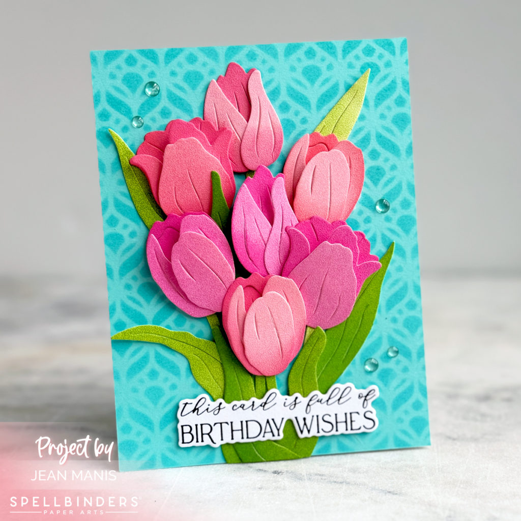 Spellbinders Tulip Trio Card - Right as Rain