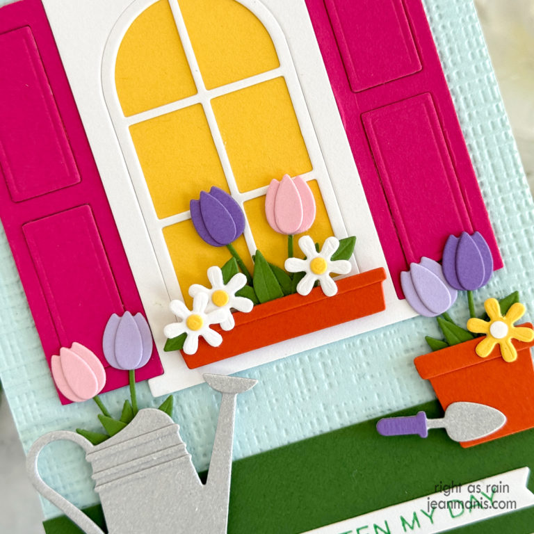 Spring-Themed Window Scene - Right as Rain