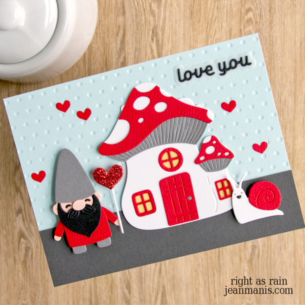 Whimsical Gnome-Themed Valentine Card - Right as Rain